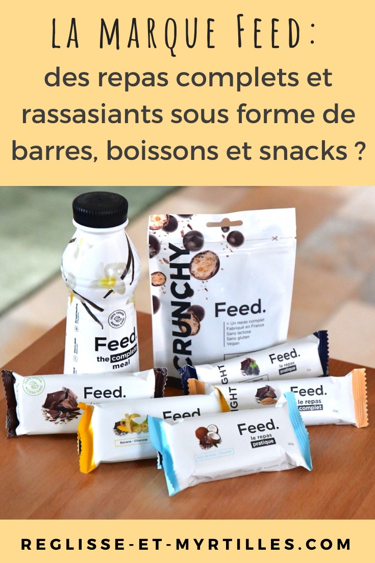 La marque Feed : des repas complets et rassasiants sous forme de barres ...